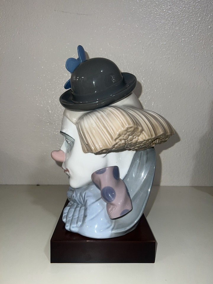 Vintage Lladro 1981 Spain 5129 Jester Head Clown Porcelain Figurine | eBay