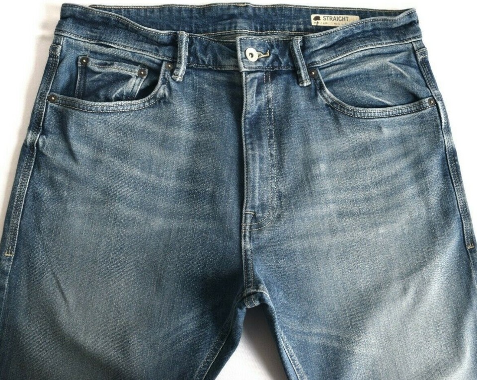 M&S Collection jeans mens straight fit stretch jeans FACTORY SECONDS M3 ...
