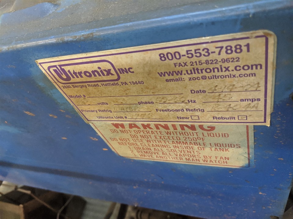 ULTRONIX Vapor Parts Cleaner / Degreaser | eBay