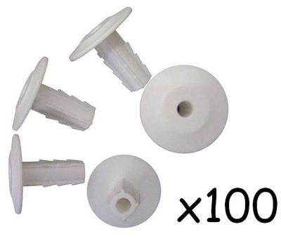 x100 Hole Tidy Wall Grommet Cover Single Coax SKY TV Cable Bush Enter ...