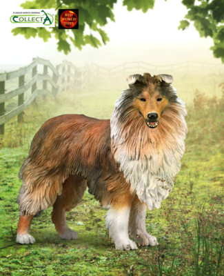 Rough Long Haired Collie Dog Toy Model Figure by CollectA 88997 Cake ...
