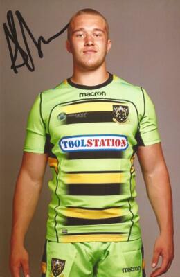 NORTHAMPTON SAINTS RUGBY UNION: ALEXANDER MOON SIGNED 6x4 PORTRAIT ...