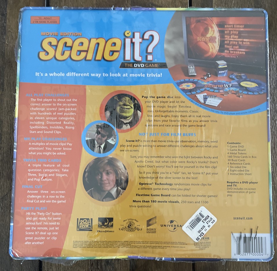 Movie Scene It Game by Screenlife New Sealed FREE SHIPPING | eBay