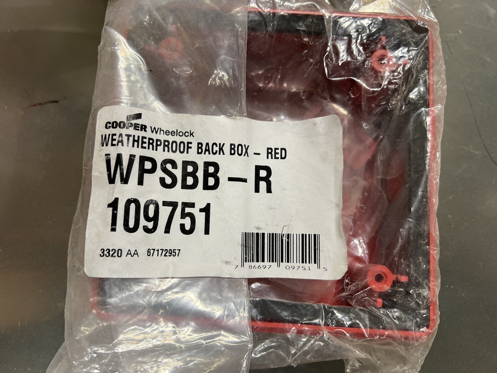 New Eaton Weatherproof Back Box Red WPSBB-R | eBay