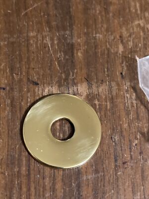 1-1/4” SOLID BRASS TURNED CHECK RINGS POLISHED AND LACQUERED 1/8IPS 3/8 ...