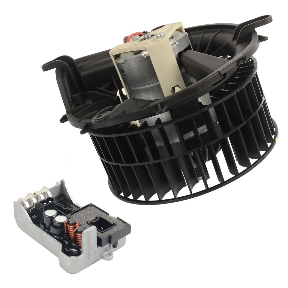Heater Blower Motor & Regulator Resistor For Mercedes W220 W215 S500 ...