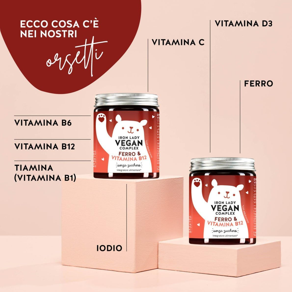 Iron Lady Vegan Complex - Complesso Vegano Con Ferro Ad Alto Dosaggio ...