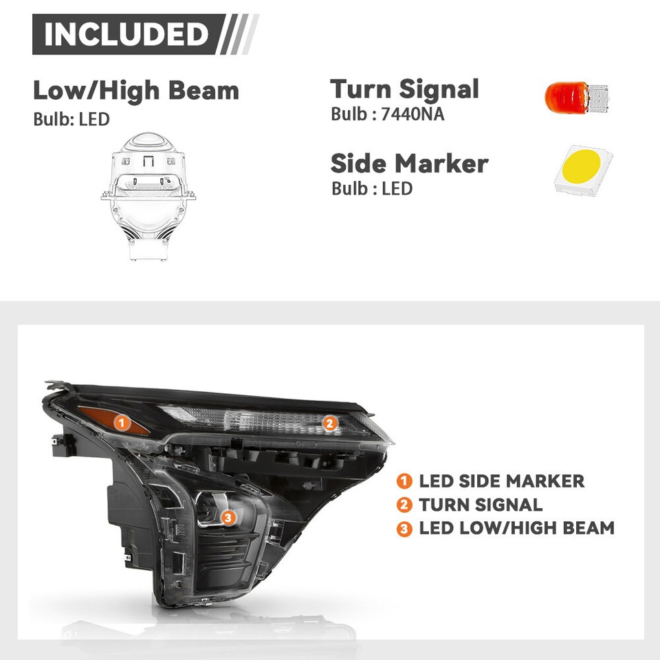 For 2024-2026 Chevy Trax LS 1RS w/o LED DRL Headlight Right Passenger ...