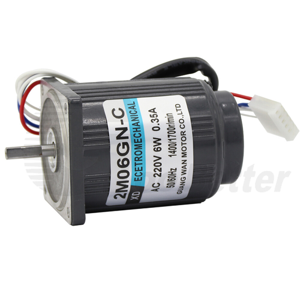 Micro AC 220V 6W High-speed Silent Electric Motor 50/60Hz 6mm Shaft ...