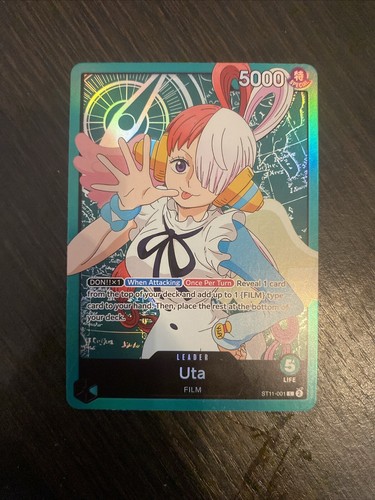One Piece TCG Uta FILM Green Leader ST11-001 Mint | eBay