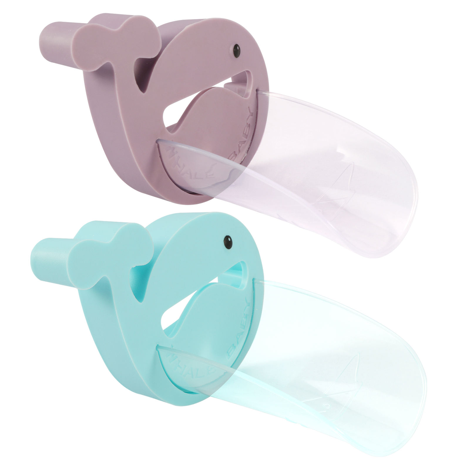 2pcs Cartoon Whale Kitchen For Kids Bathroom Sink Faucet Extender Water ...