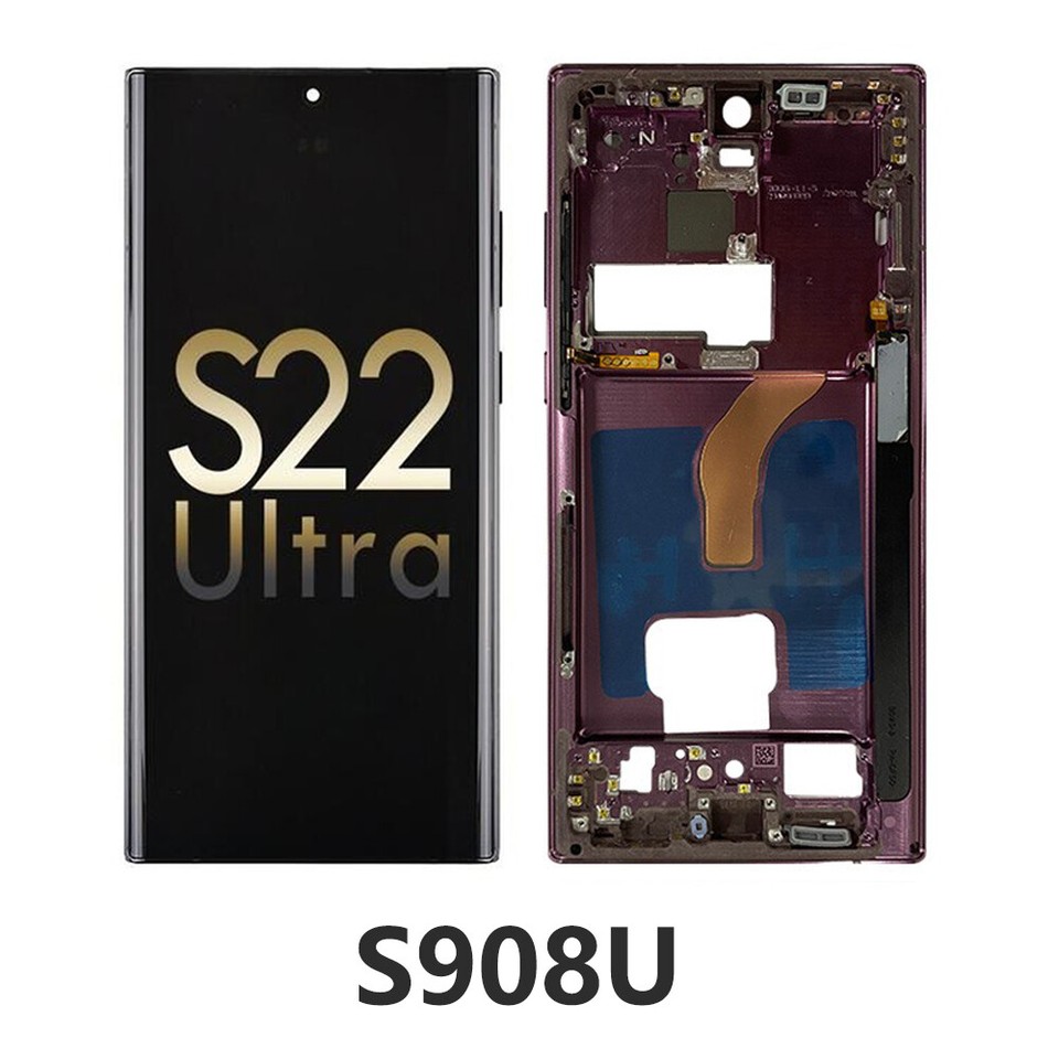 For Samsung Galaxy S22 Ultra S908U OLED Display LCD Touch Screen ...