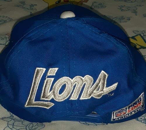 90s Detroit Lions Script Snapback Hat Vintage Cap Jared Goff Barry ...