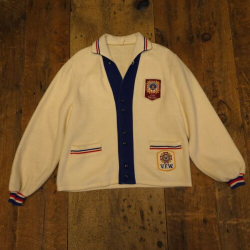 VTG VFW Life Member Veterans of Foreign Wars Fleece Jacket USA Military ...