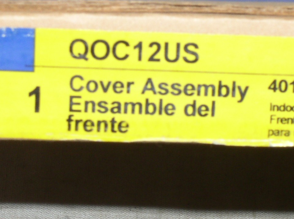 NEW SQUARE D 12 CIRCUIT LOAD CENTER INDOOR COVER W/DOOR QOC12US ...