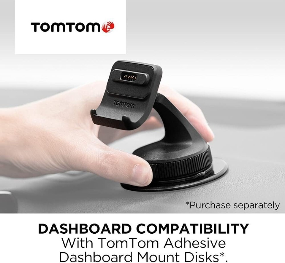 Tomtom Sat Nav Windscreen Mount Click-and-drive Plus Car Charger And ...
