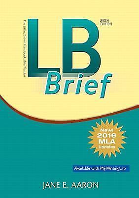 LB Brief [Tabbed Version] the Little, Brown Handbook, Brief Version ...