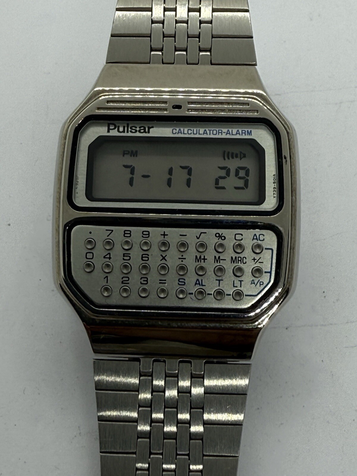 Vintage 1970s Pulsar-Seiko Calculator-Alarm watch Y739-5019 A Small ...