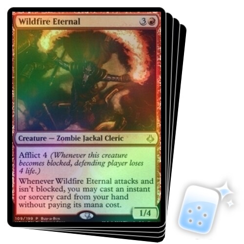 FOIL WILDFIRE ETERNAL (HOUR OF DEVASTATION BUY-A-BOX) X4 Promo Magic ...