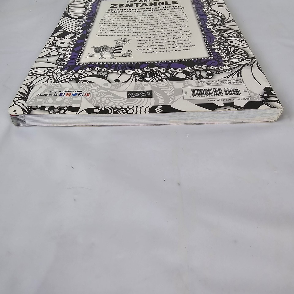 NWOT The Art of Zentangle 50 Inspiring Drawings Designs For Meditative ...