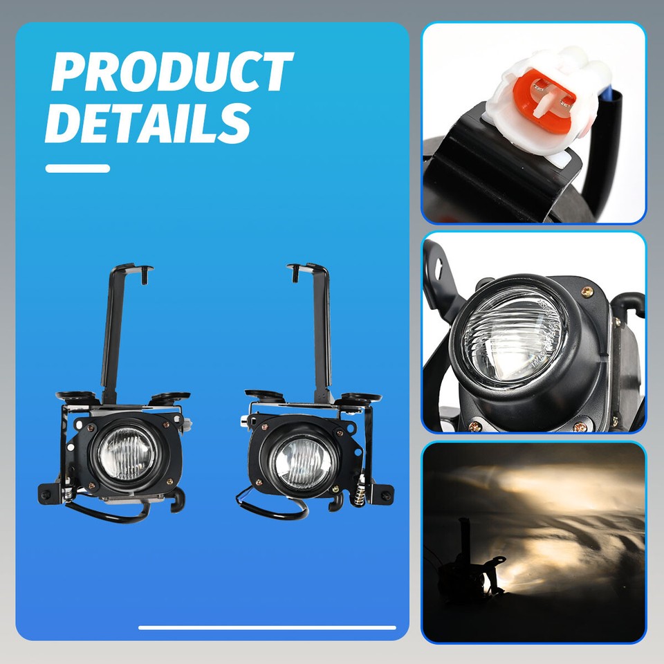 1999-2002 Toyota 4Runner Fog Light Set | Black Housing | Clear Lens ...