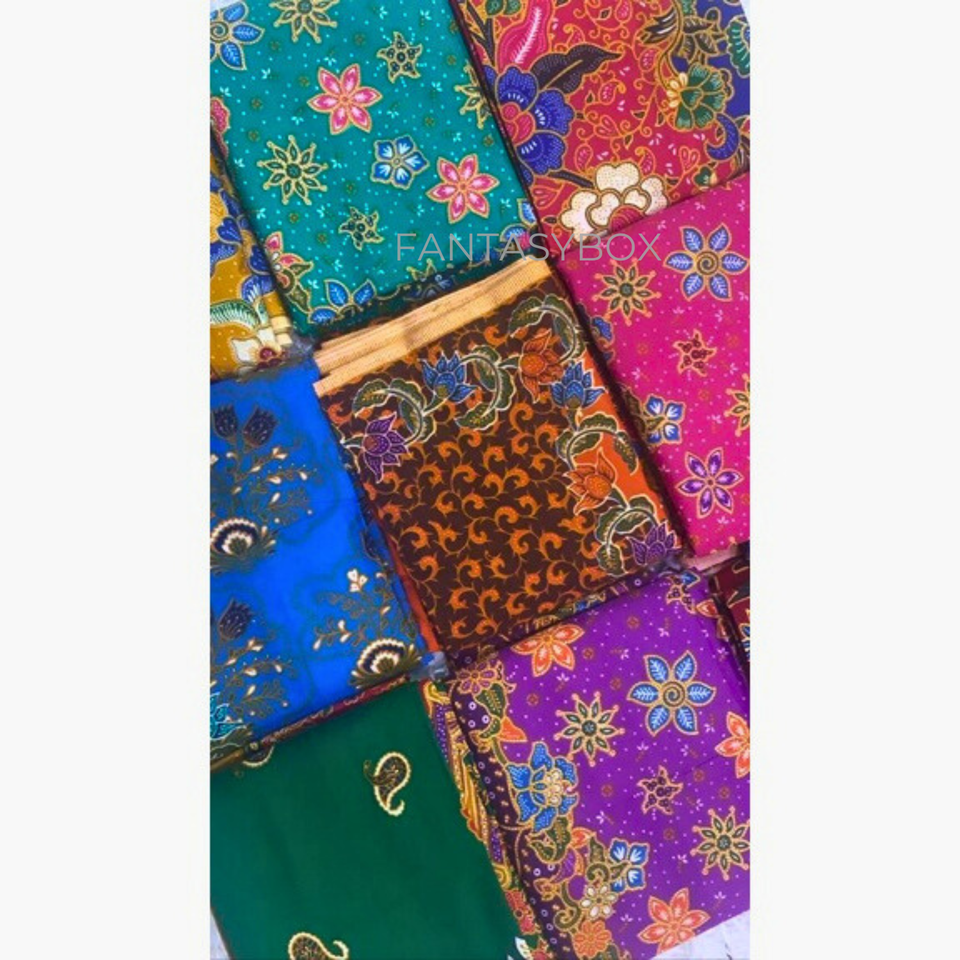 1 x Malay Sarong Batik Traditional Summer Lower Garment Random Color ...