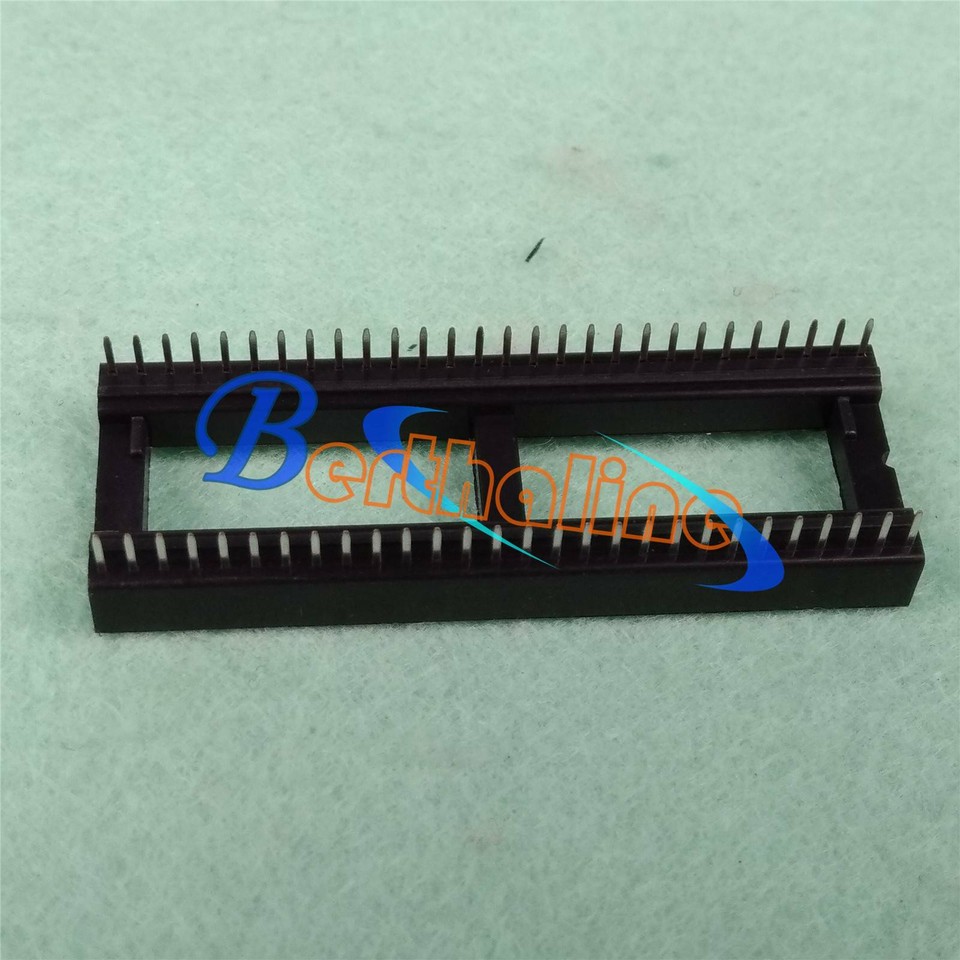 New 2pcs 56pin Pitch 1.778mm DIP IC Sockets Adaptor Solder Type Socket ...