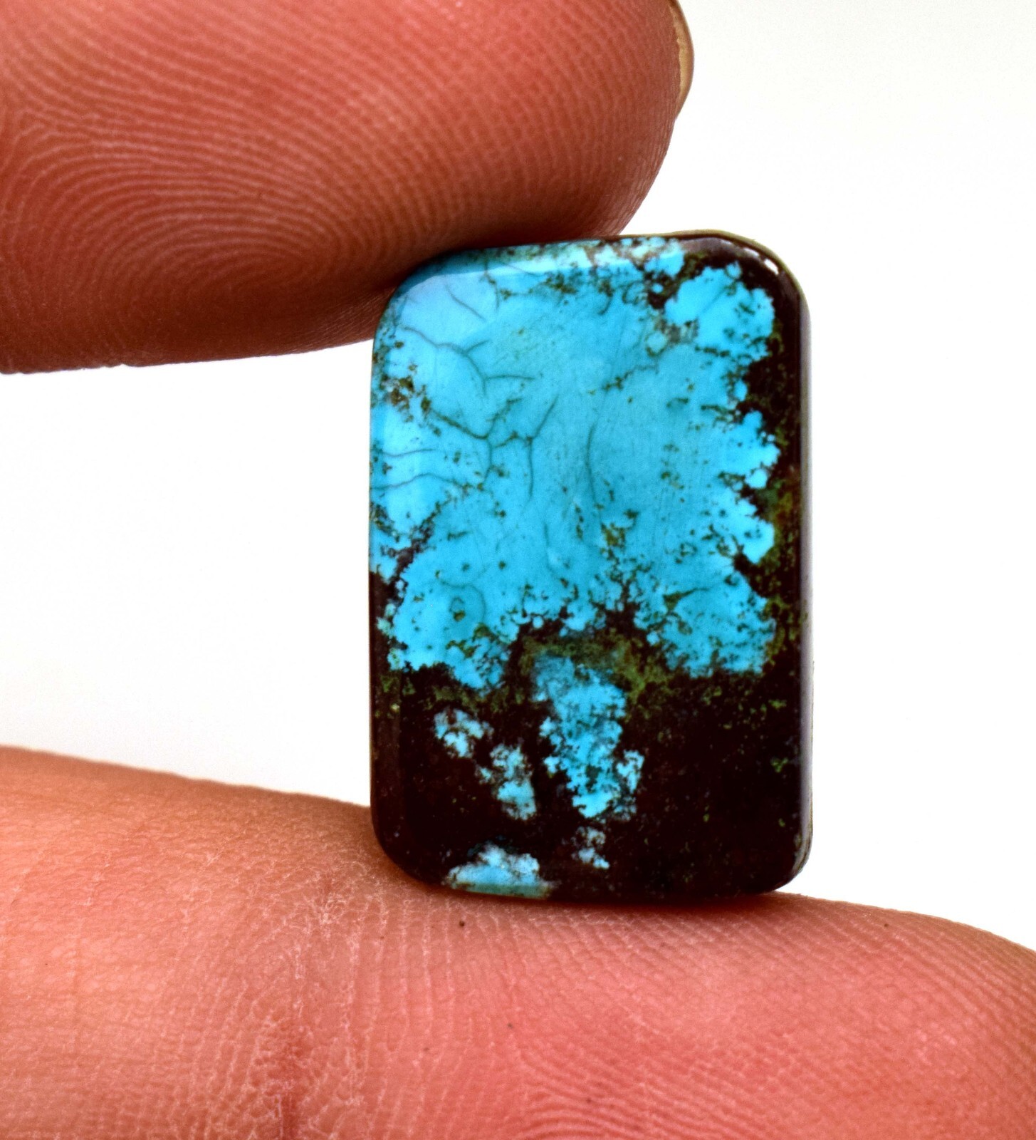 Natural Certified Blue Bisbee Turquoise Cabochon 9.30 Ct Loose Gemstone ...