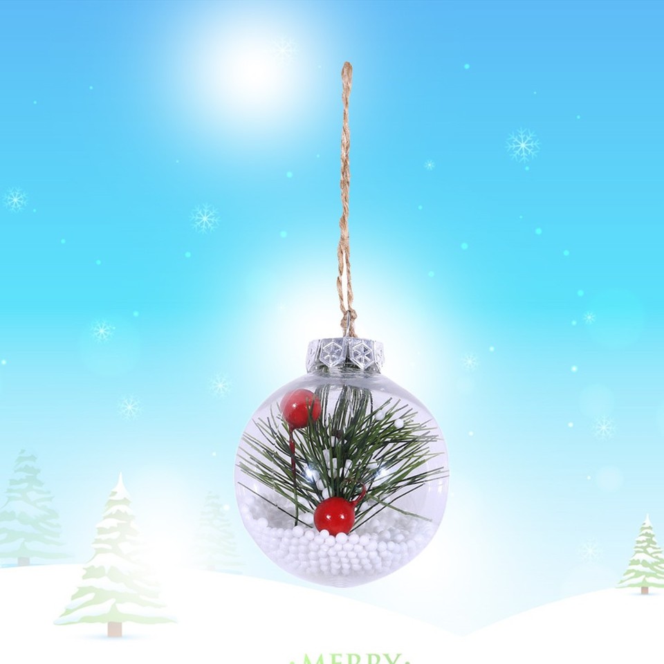 Christmas Tree Decorations Xmas Pendant Small Round Ball Haning Drop ...