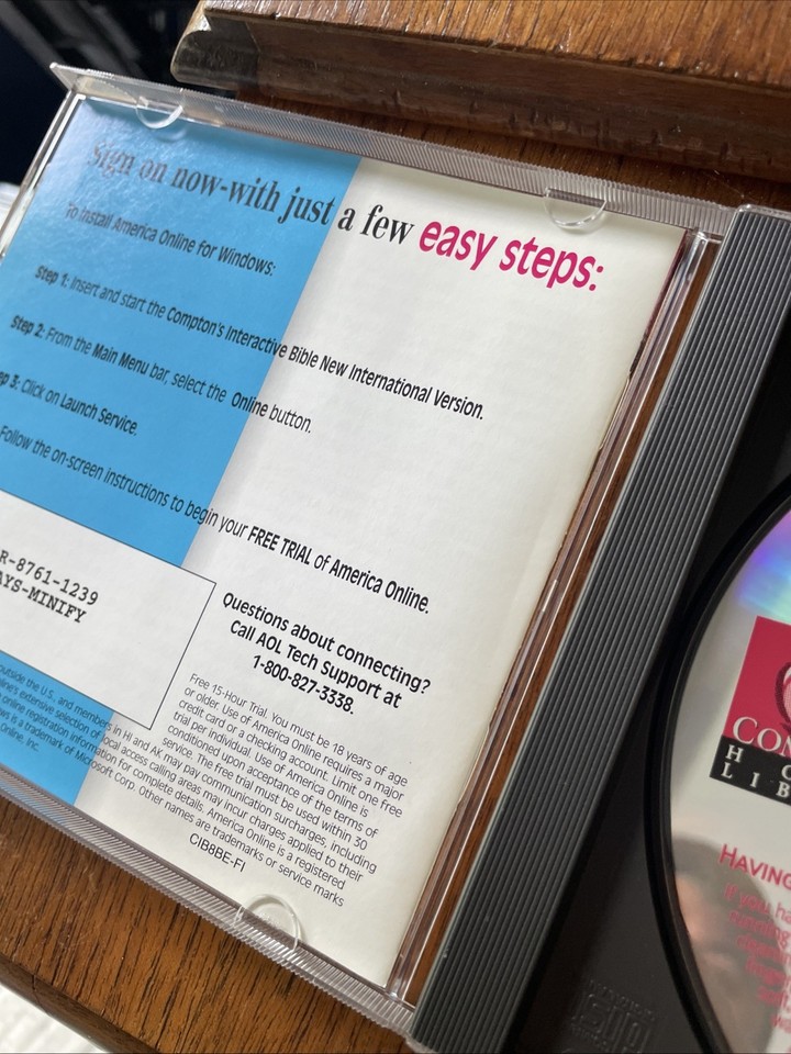 Compton’s Interactive Bible Version 1.0 CD ROM New International ...