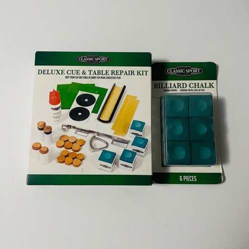 Billiard Deluxe Cue & Table Repair Kit & Chalk Bundle | eBay