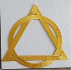 Holy Trinity - Church - Christian - Gold Rayon Embroidered Iron On ...