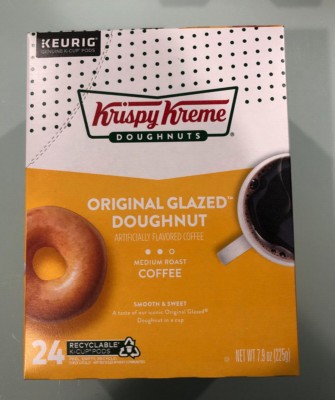 KRISPY KREME DOUGHNUTS COFFEE ORIGINAL GLAZED DOUGHNUT MEDIUM ROAST ...