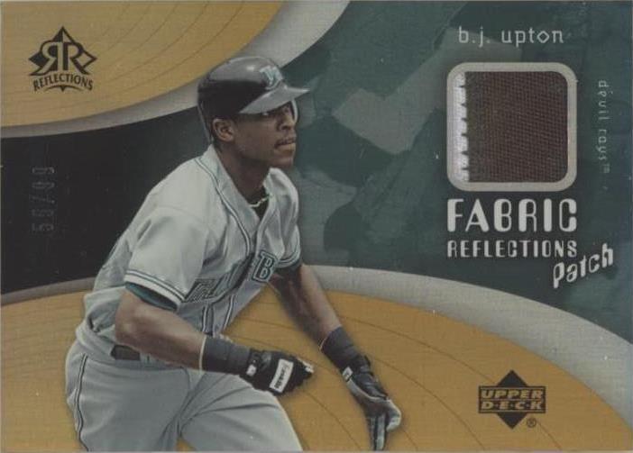 2005 Upper Deck Reflections - Fabric Reflections B.J. Upton #FRP-BU ...