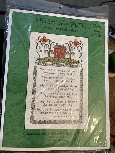 Irish Sampler Counted Cross-Stitch Kit Imaginating/Diane Arthurs 2006 ...
