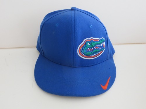 NIKE Dri Fit 643 FLORIDA GATORS Baseball Cap HAT Fitted S/M Blue | eBay