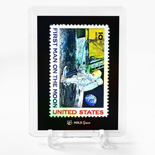 FIRST MAN ON THE MOON Holographic Card 2023 GleeBeeCo Holo Space #FRUS **RARE** | eBay