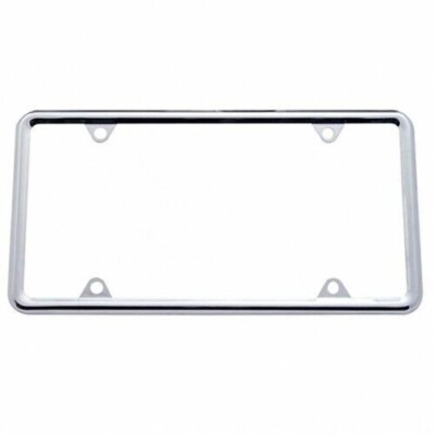 Plain License Plate Frame, Chrome Plated Metal | eBay