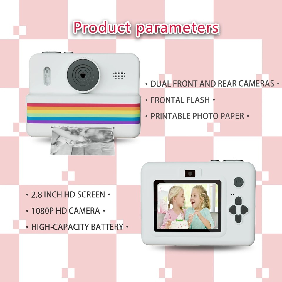 Instant Print Camera For Photography Mini Printer Portable Thermal ...