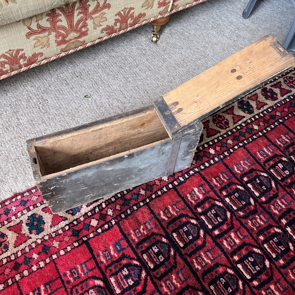 WWI WW1 German Military Army Maxim MG-08 MG08 Wooden Box Crate ...