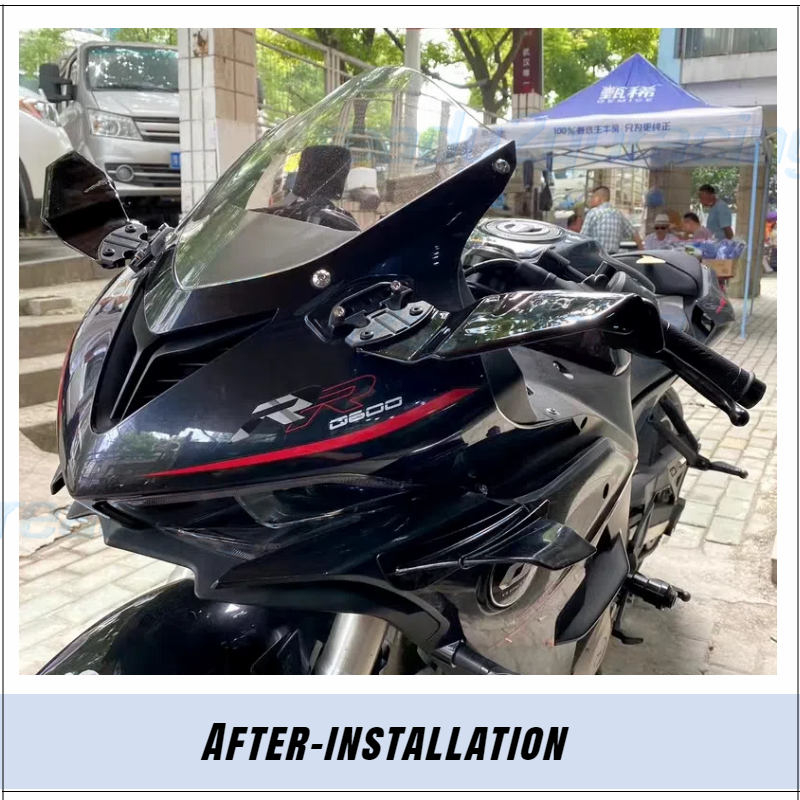 Glossy Black Wind Wing Motorcycle Rearview Mirrors for Yamaha YZF R1 ...