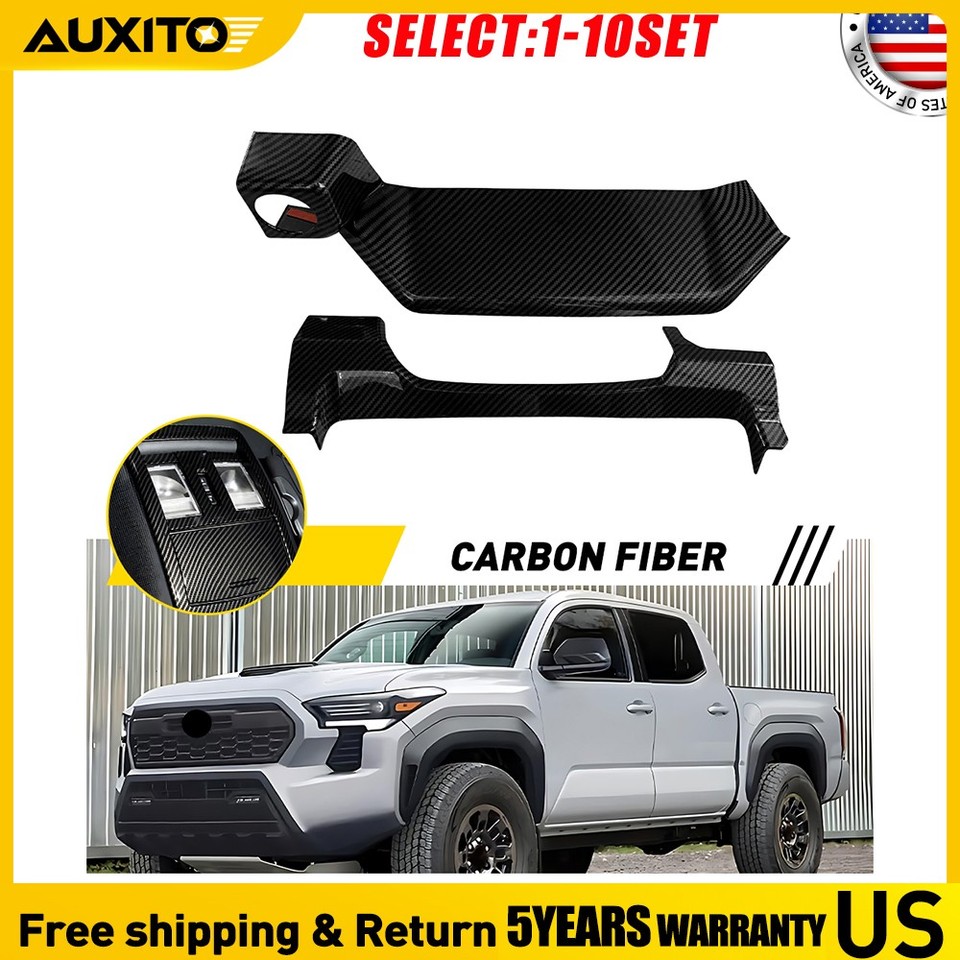 ABS Carbon Fiber Front Dashboard Panel Frame Trim For Toyota Tacoma 24 ...