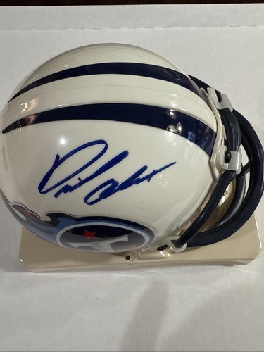 Tennessee Titans ~ Dan Alexander signed mini helmet Riddell NFL Topps ...
