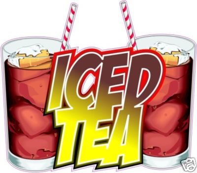 Iced Tea Drinks Concession Restaurant Food Truck Vinyl Menu Decal 14 ...
