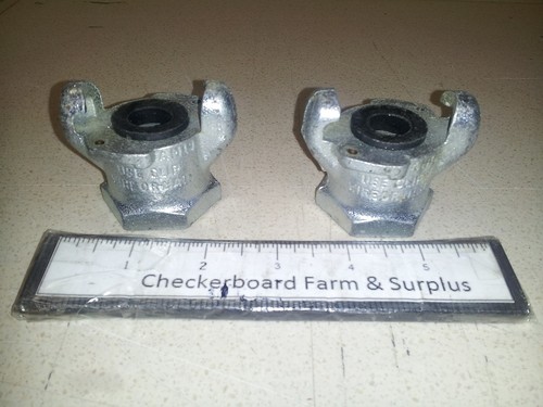 Qty-2 NOS Dixon Air King AM13 Iron Air Hose Fitting 2-Lug Coupling 1 ...