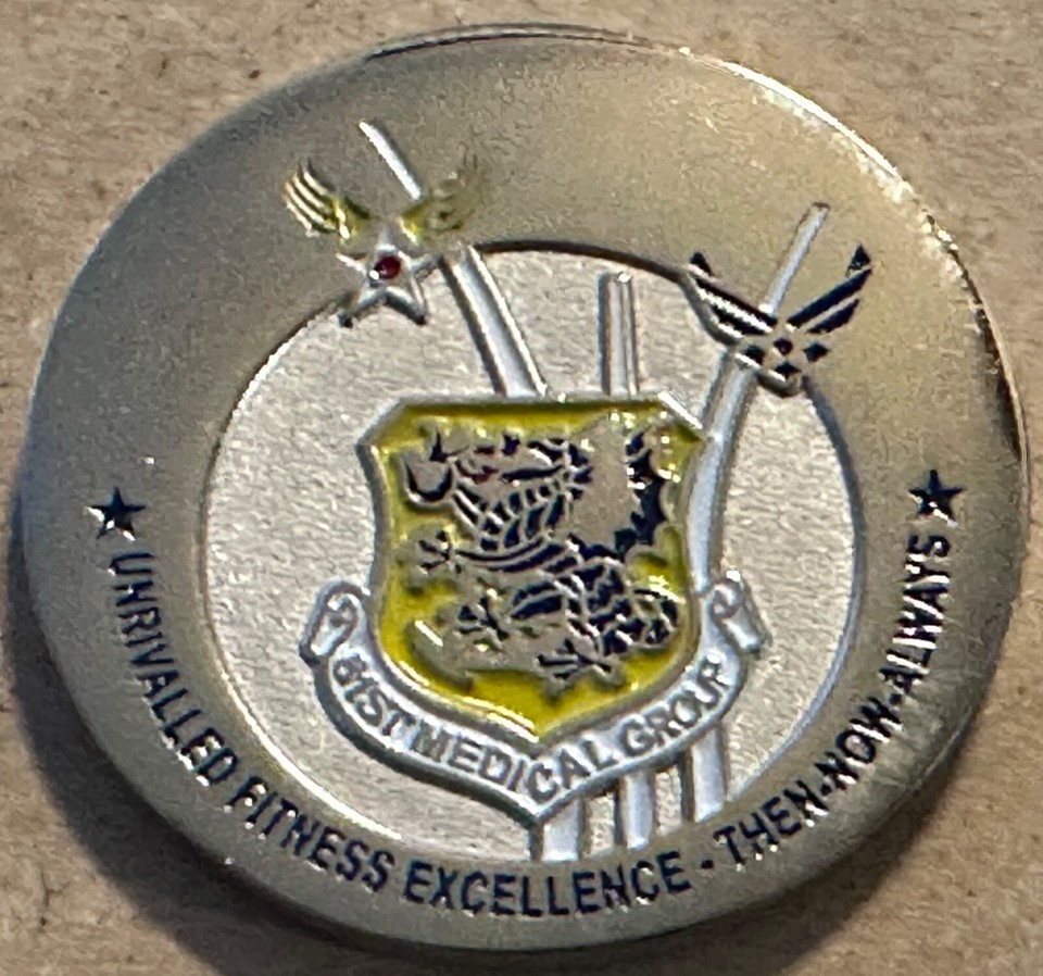 CHALLENGE COIN USAF 81ST MEDICAL SUPPORT SQUADRON KEESLER AFB FITNESS ...