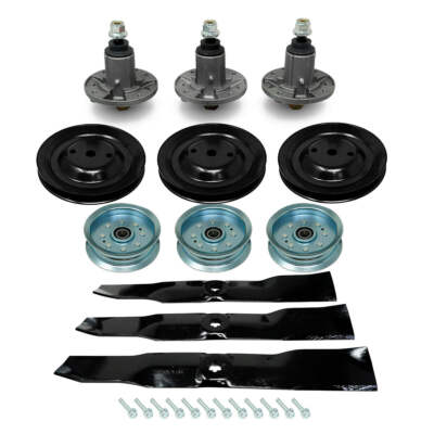 Spindle Pulley Idler Blade Deck Kit for John Deere 54 inch 190C ...