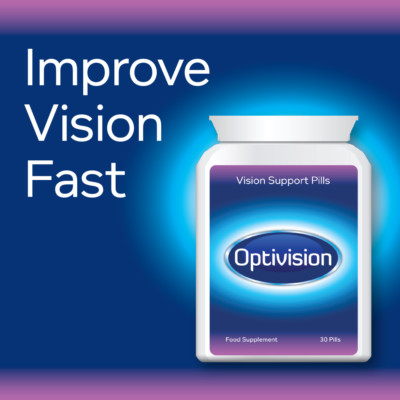 OPTIVISION VISION SUPPORT PILLS EYE TABLETS STOP DRY EYE BLURRED VISION ...