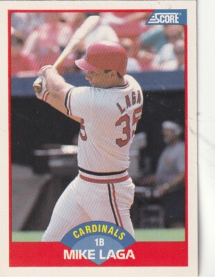 FREE SHIPPING-MINT-1989 Score Mike Laga #536 CARDINALS | eBay