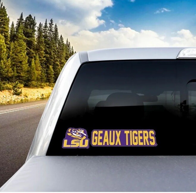 LSU Tigers 2 Piece Team Slogan Decal Sticker Set | eBay